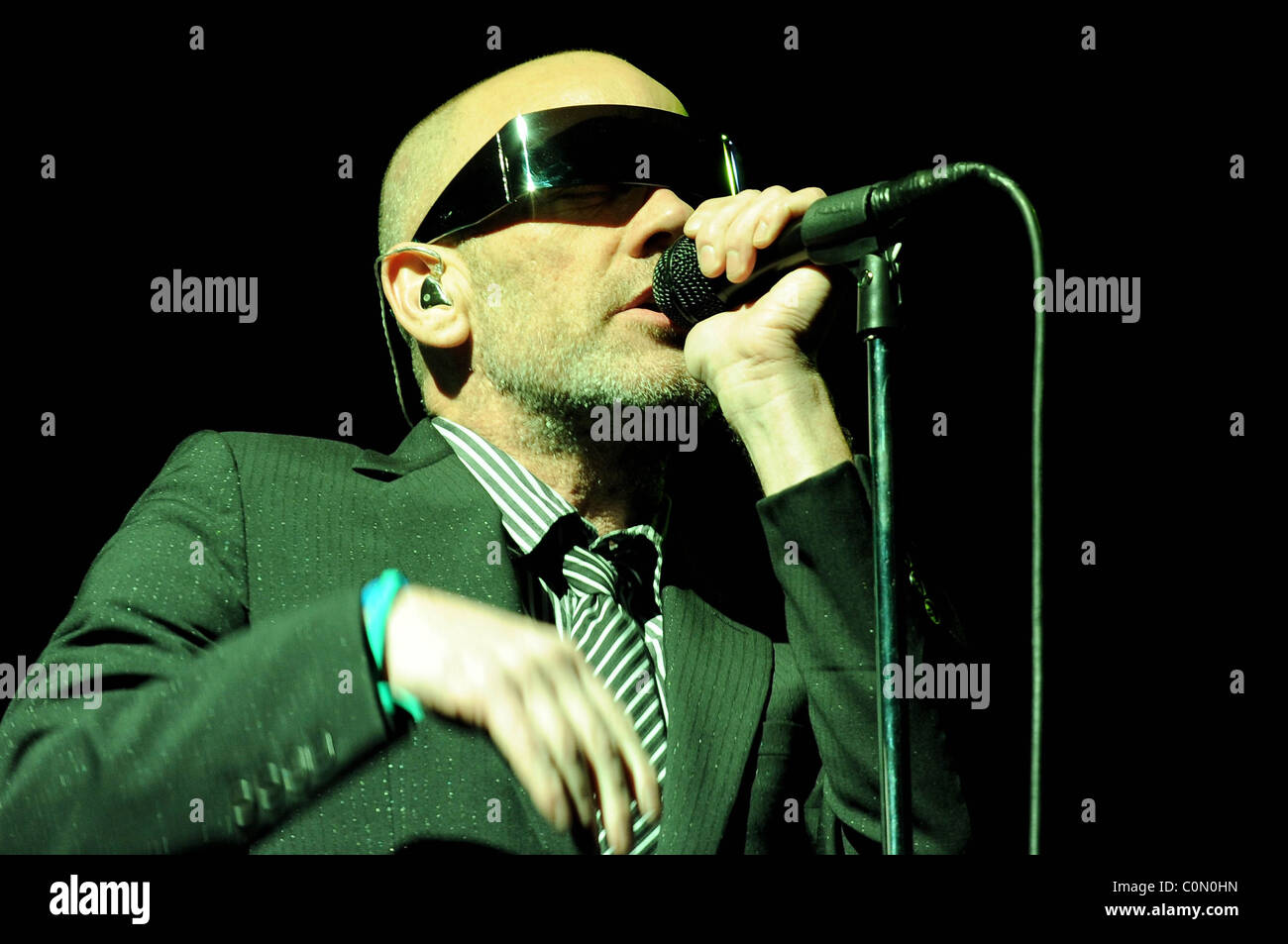 Michael Stipe R.E.M. performing live at Las Ventas Bullring Madrid ...