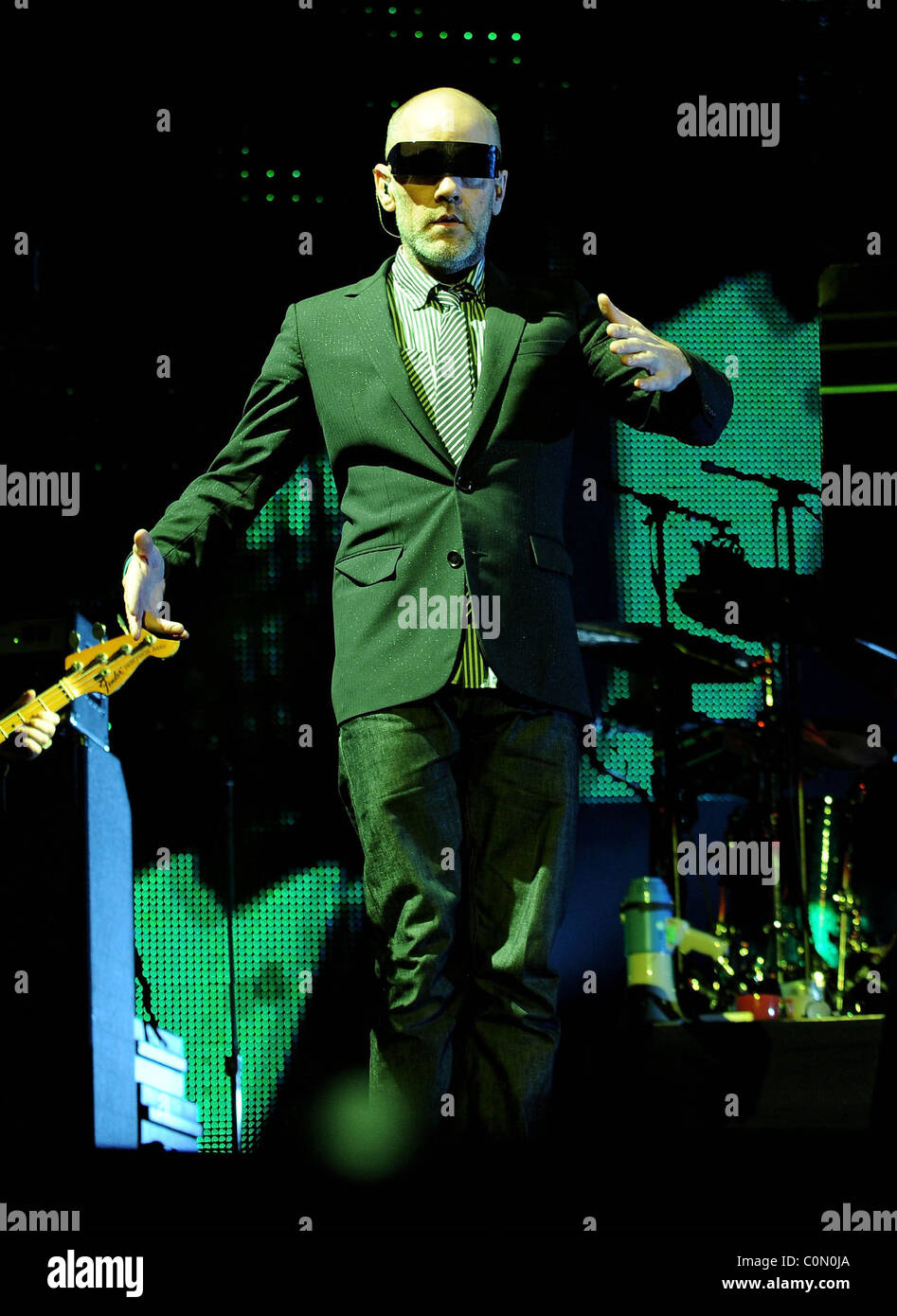 Michael Stipe R.E.M. performing live at Las Ventas Bullring Madrid ...