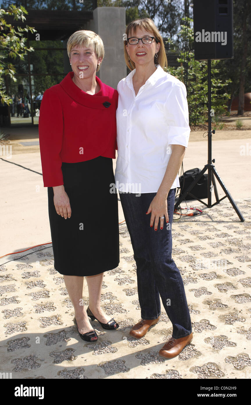 Wendy Greuel and Annette Bening Launching of the TreePeople Enviro ...