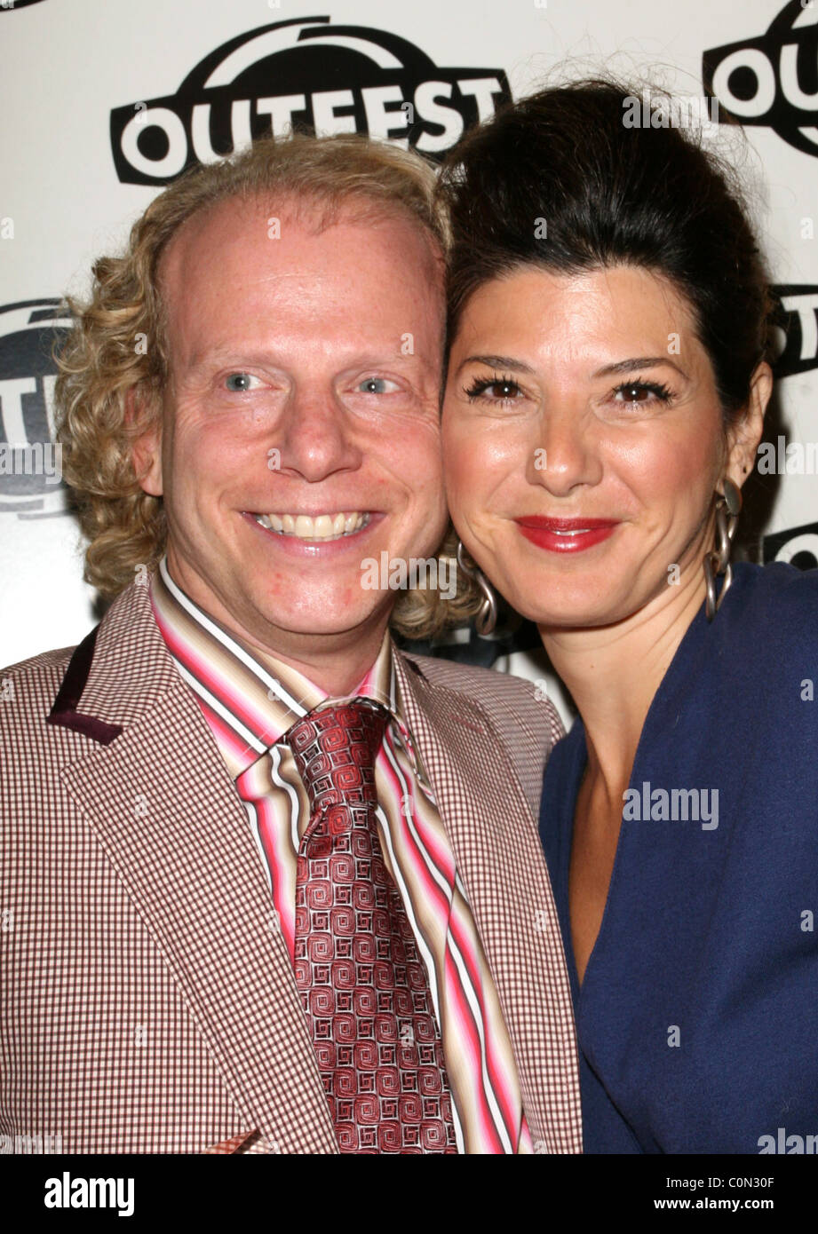 Bruce Cohen and Marisa Tomei The Outfest 2008 Legacy Awards held at The ...