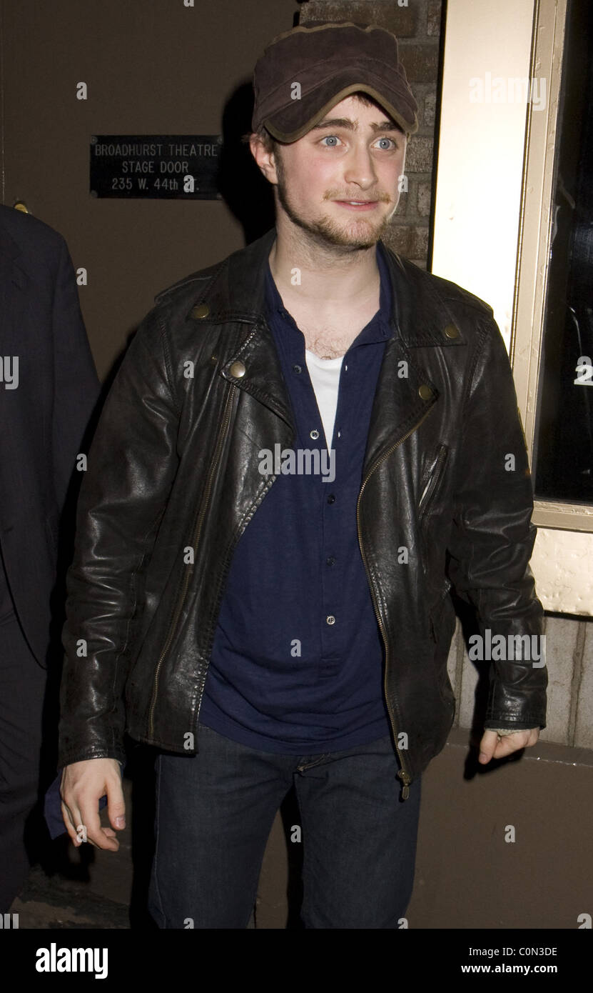 Daniel Radcliffe at the opening night for the Broadway play "Equus" at ...