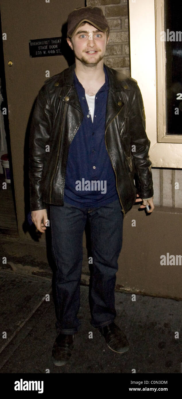 Daniel Radcliffe at the opening night for the Broadway play "Equus" at ...