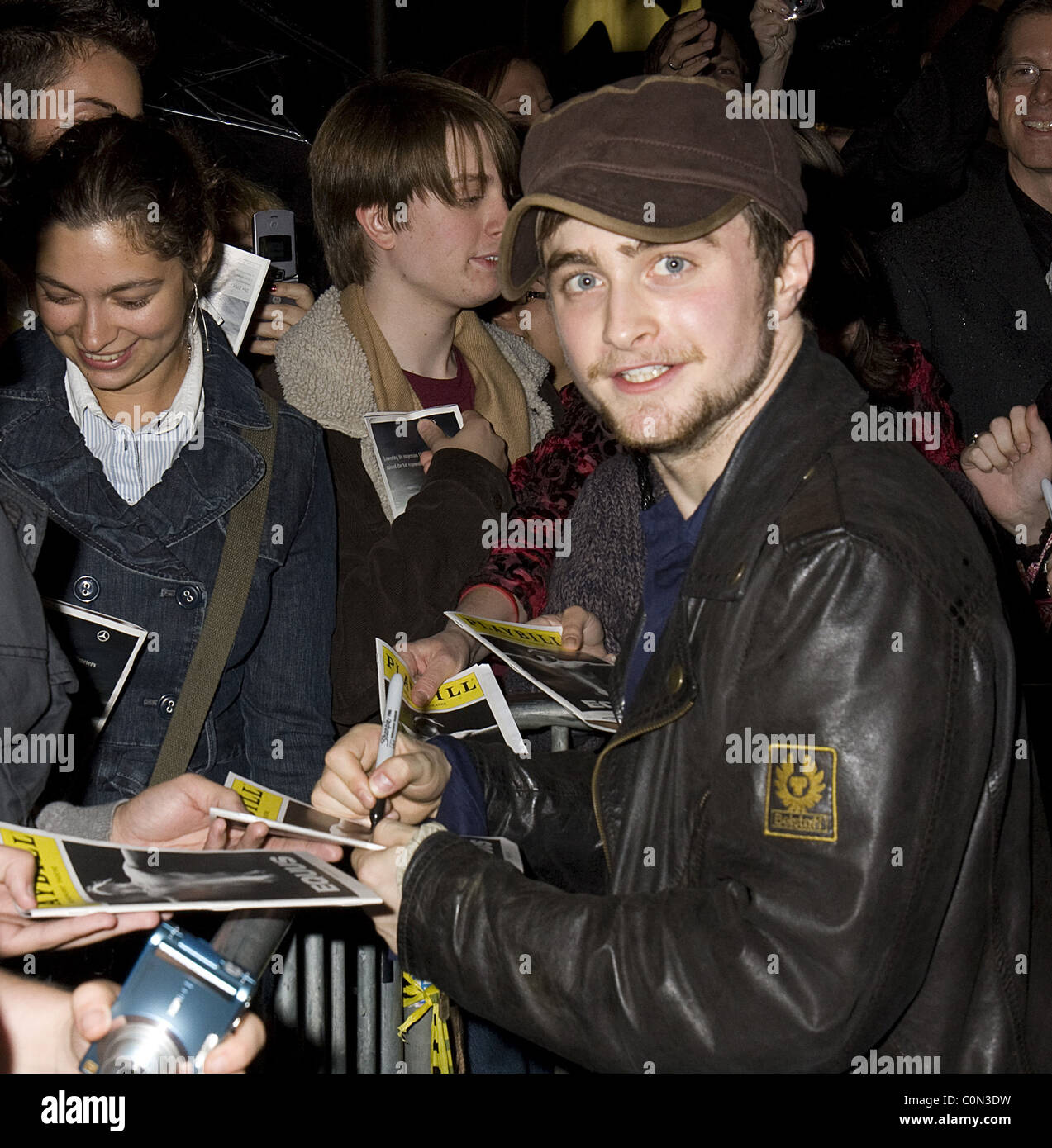 Daniel Radcliffe at the opening night for the Broadway play "Equus" at ...