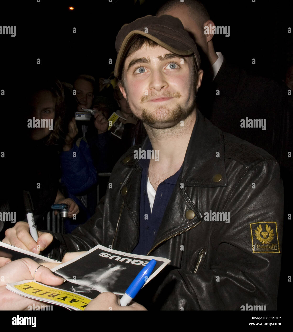 Daniel Radcliffe at the opening night for the Broadway play "Equus" at ...