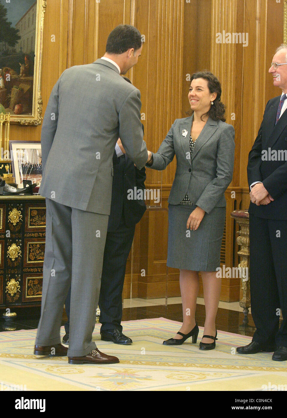 Prince Felipe meets members of The European Consortium for Political ...
