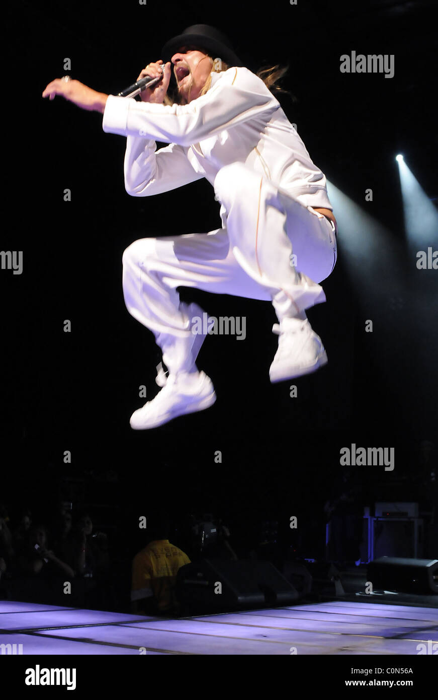 Kid Rock performing live at the Gibson Amphitheatre at Universal City ...