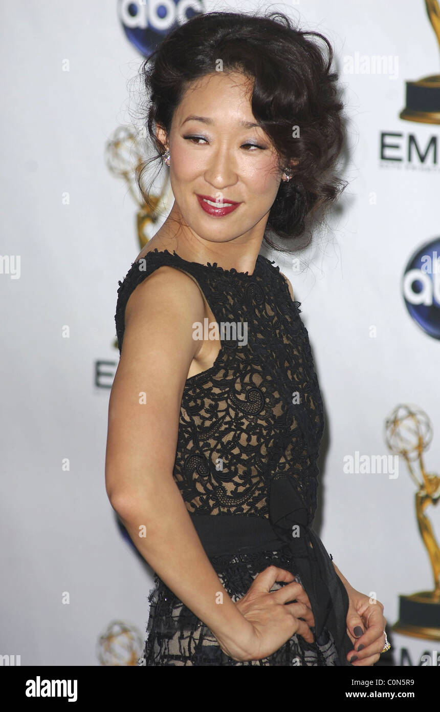 Sandra Oh 60th Annual Primetime Emmy Awards held at Nokia Theatre ...