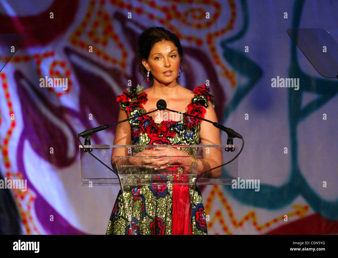 Ashley Judd speaks at The 2008 YouthAIDS Gala held at The Ritz-Carlton ...