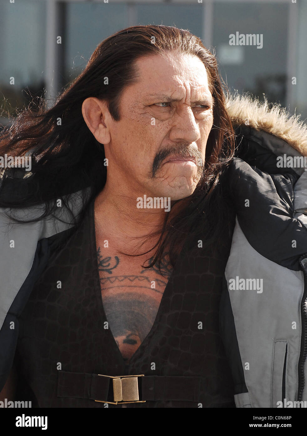 Danny Trejo filming a commercial on location in prague for the Czech ...