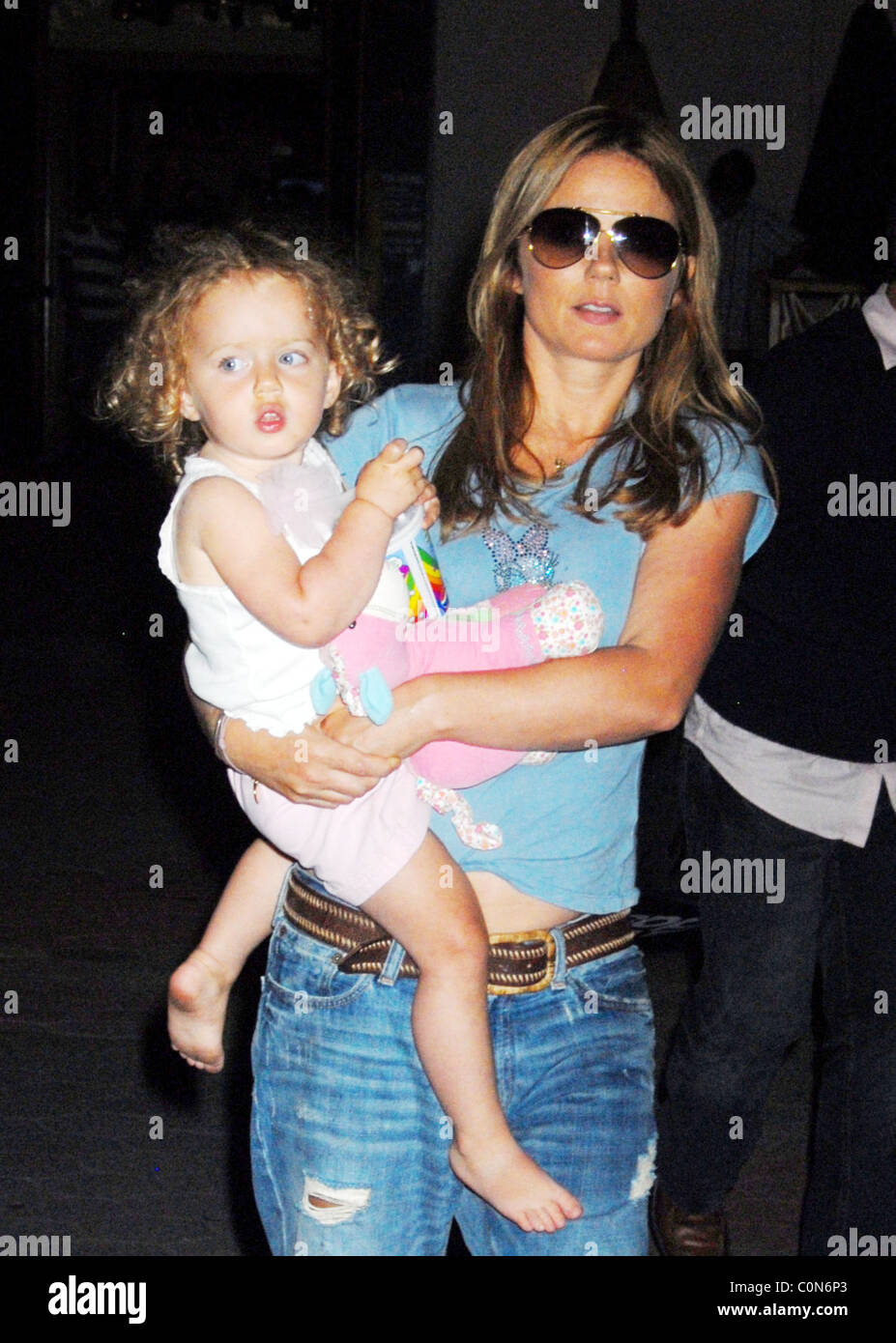 Geri Halliwell and Bluebell Halliwell at a birthday party at the Hard ...