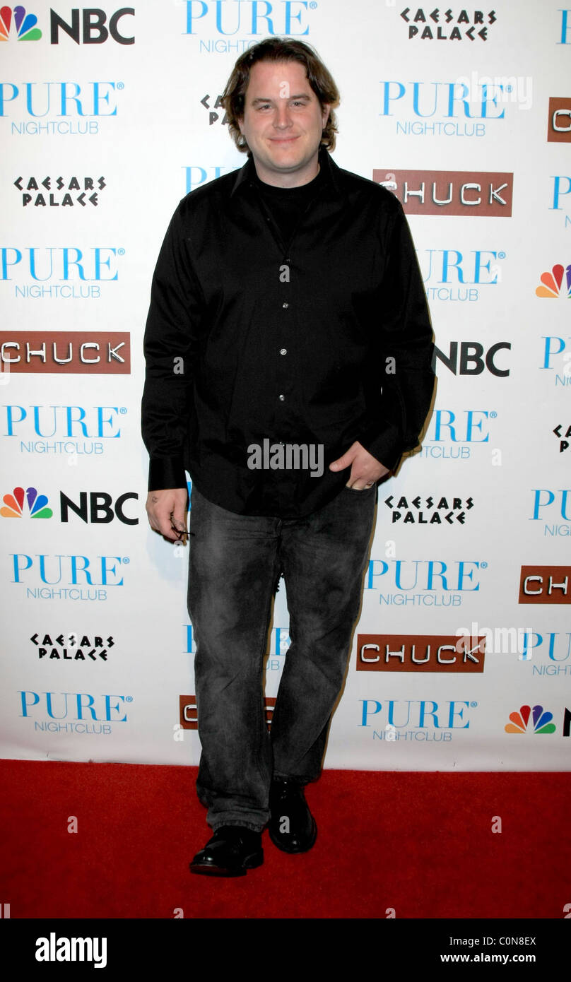 Chris Fedak Pure nightclub invited the cast of "Chuck" to celebrate ...