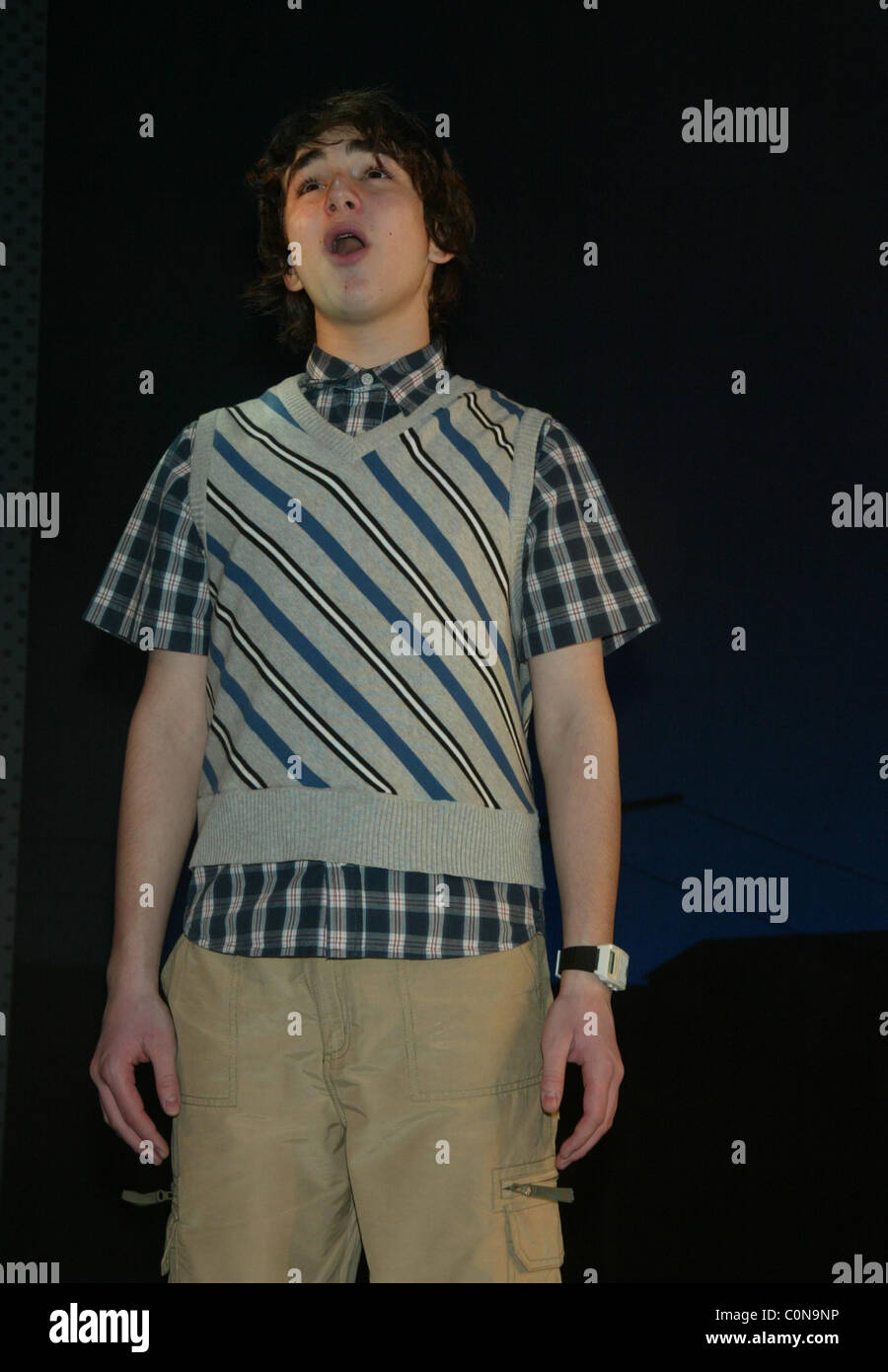 Aaron Simon Gross Opening Night curtain call for "Thirteen, A New ...