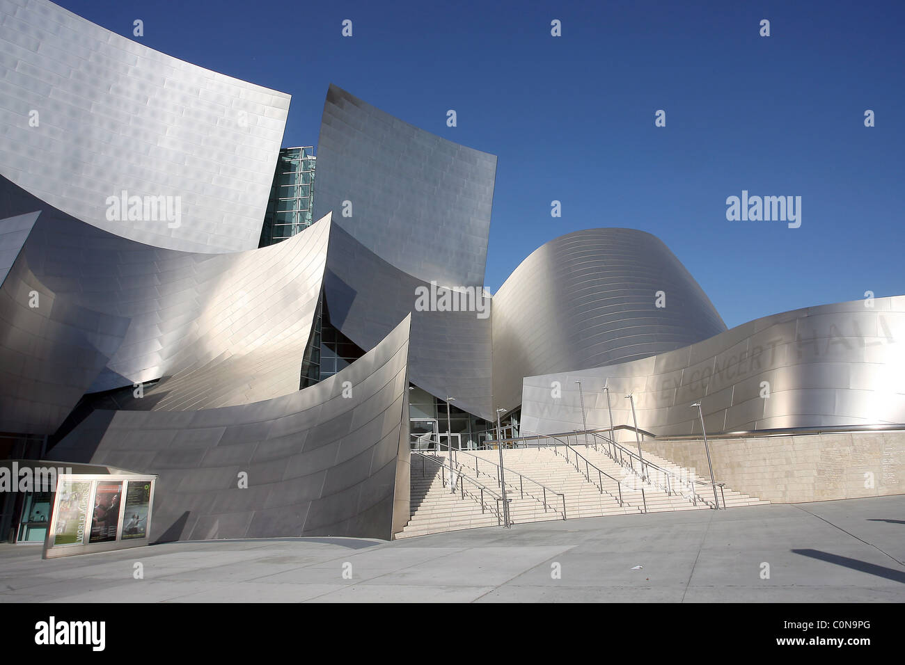 Walt Disney Concert hall designed by architect Frank Gehry. Home of the ...