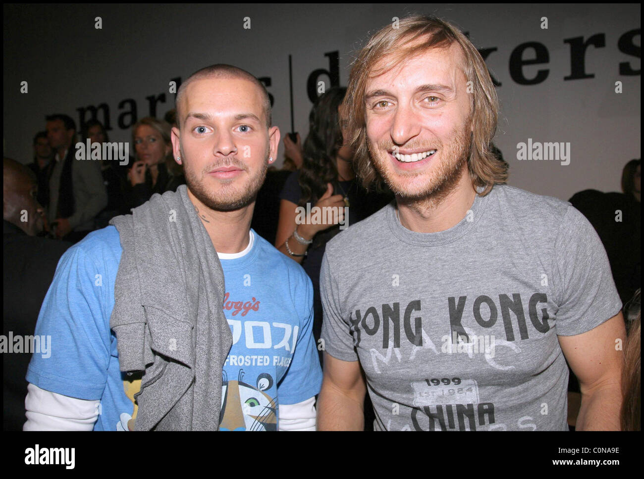 M. Pokora and David Guetta Paris Fashion Week - Spring/Summer 2009 ...
