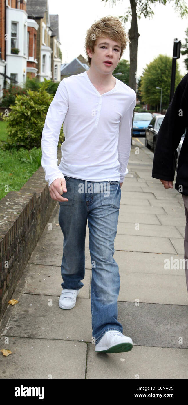 Eoghan Quigg The X Factor finalist arrives at the X Factor house London ...