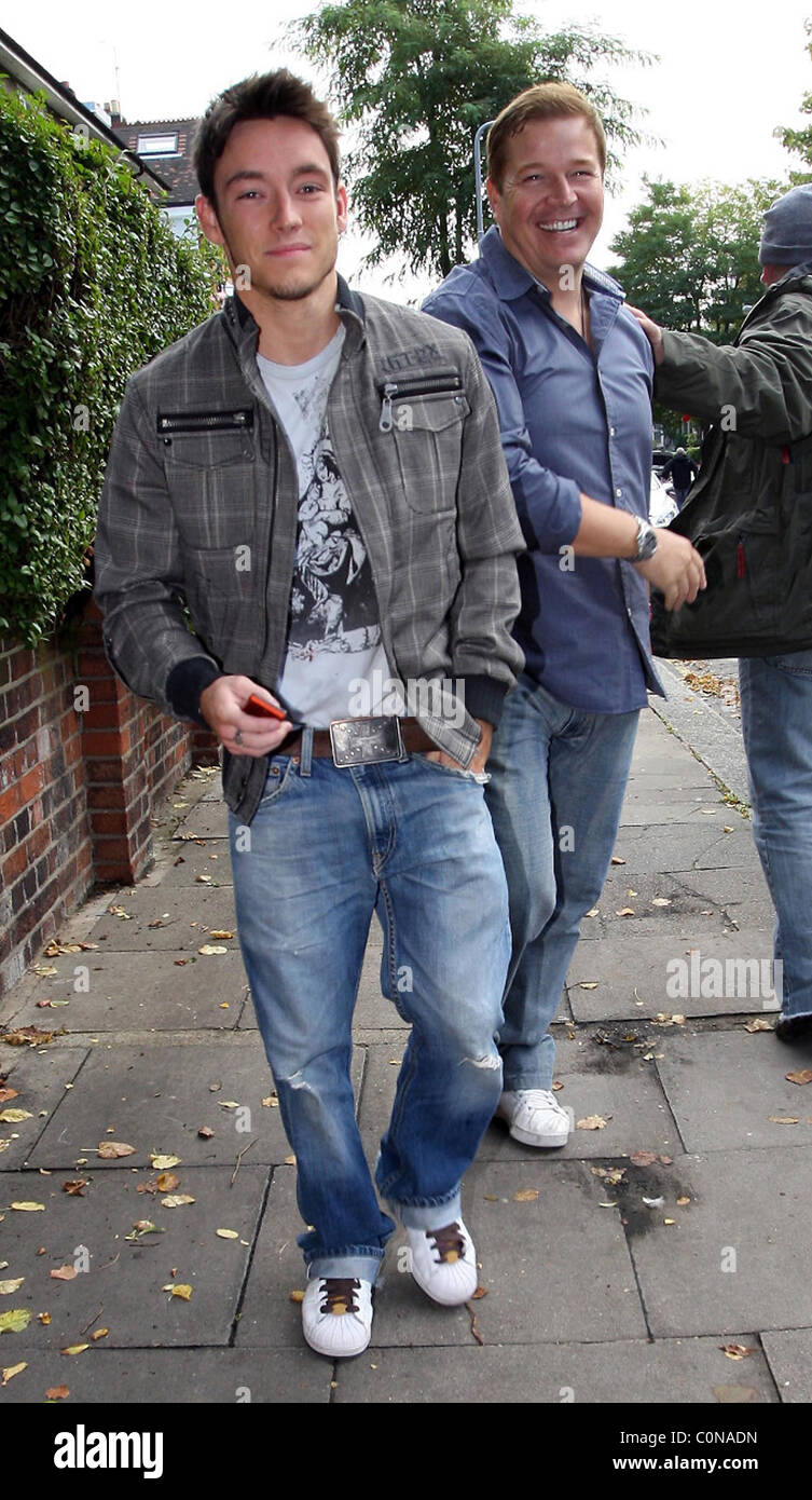 Austin Drage and Daniel Evans The X Factor finalists arrives at the X ...