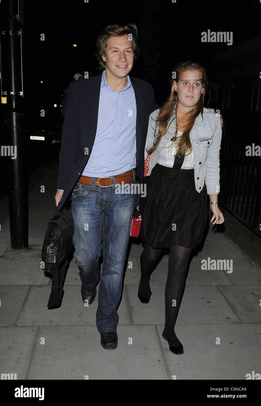 Princess Beatrice and her boyfriend Dave Clark are all smiles as they ...