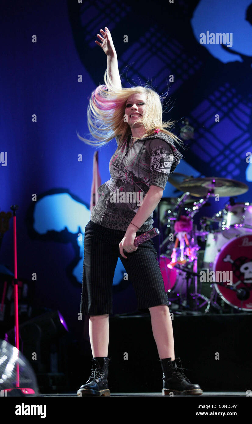 Avril Lavigne performs her 'Best Damn Tour' concert at the Wukesong ...