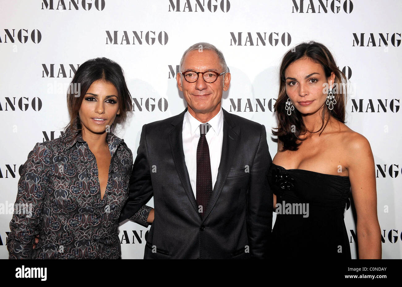 Monica Cruz, Isac Andik president of Mango and Ines Sastre Spanish ...
