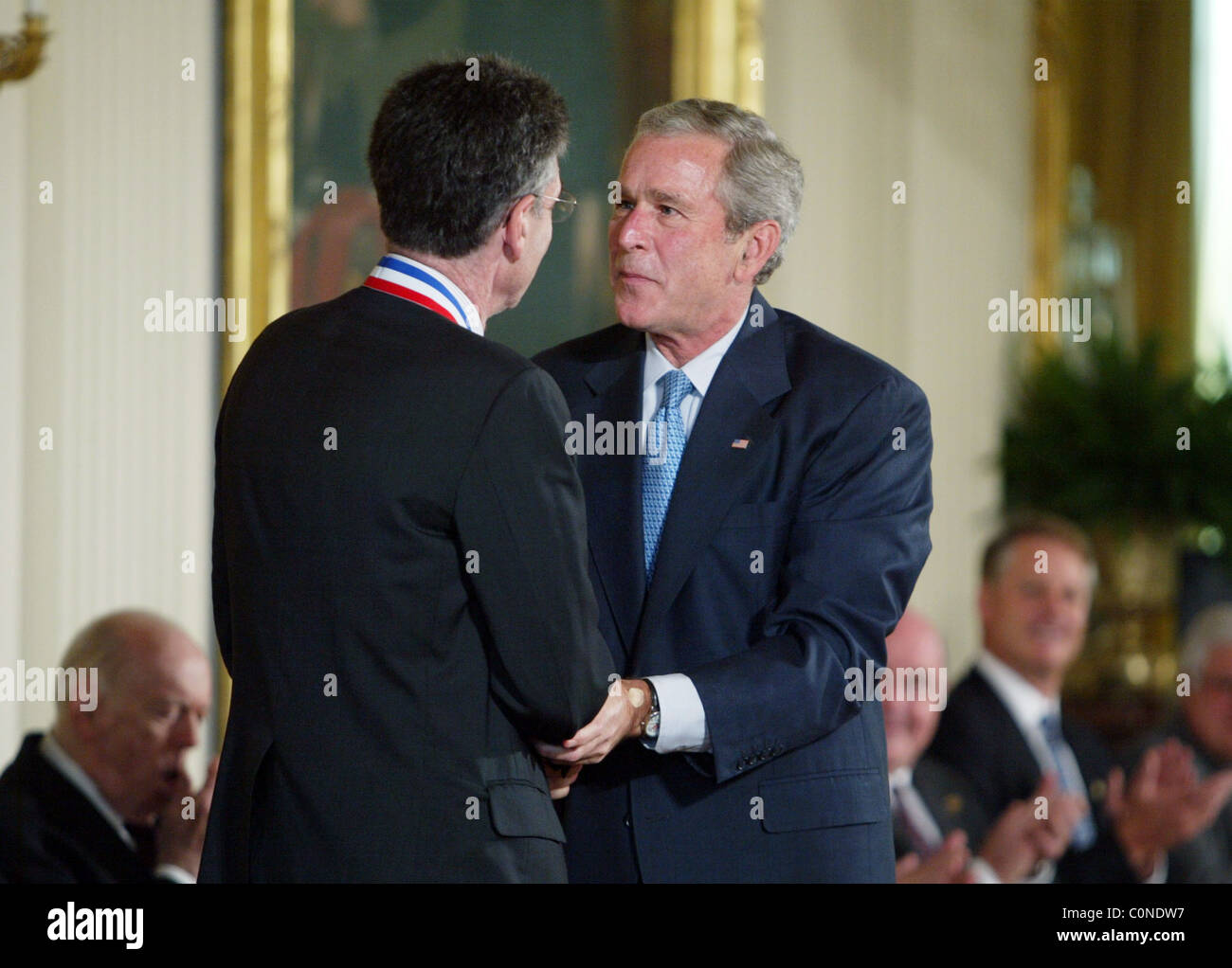 Laureate recipient of the National Medal of Science, Robert Lefkowitz ...