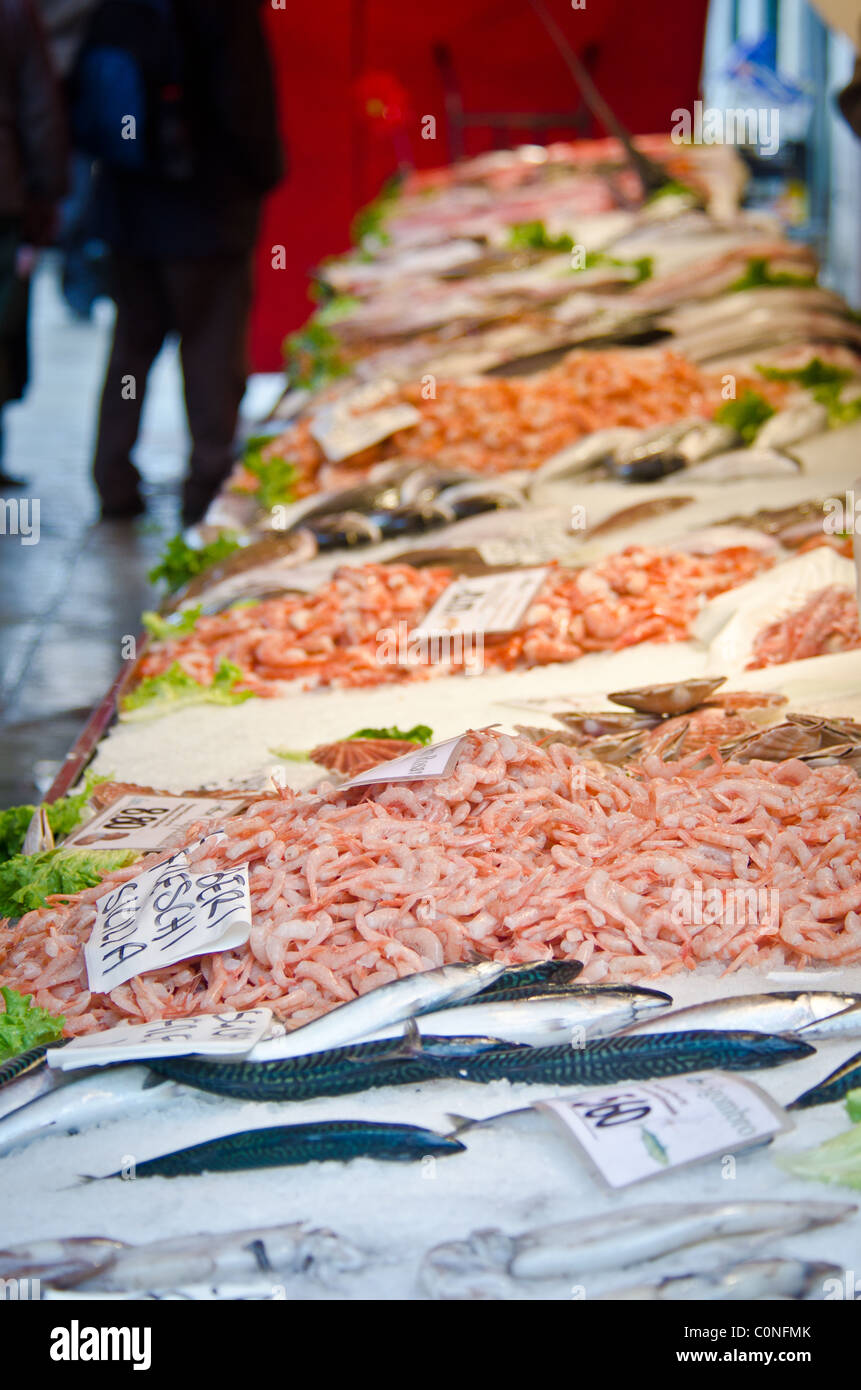 Fish seafood on stall hi-res stock photography and images - Alamy