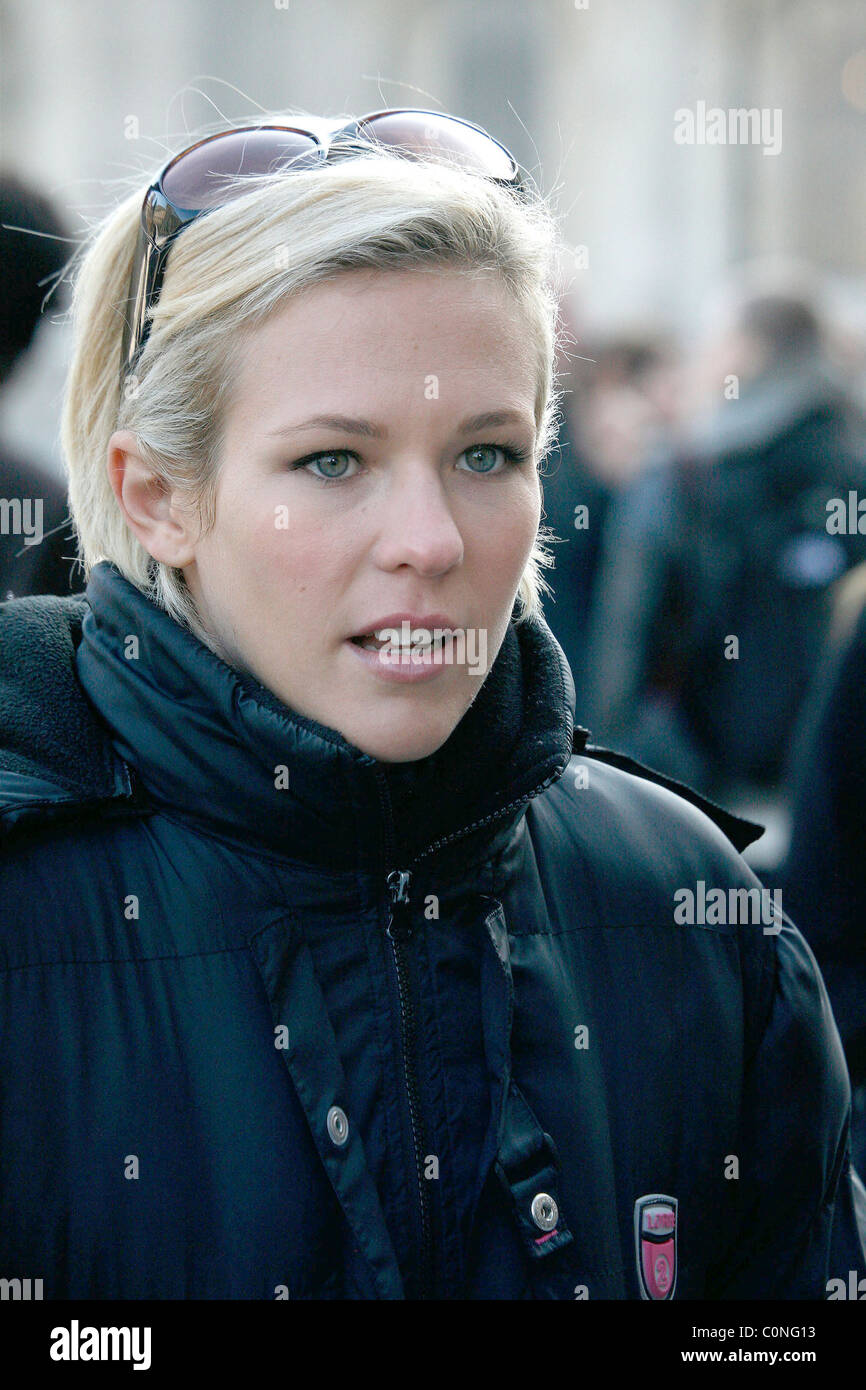 Lorie On the set of CBS's 'The Young and the Restless' filming on ...