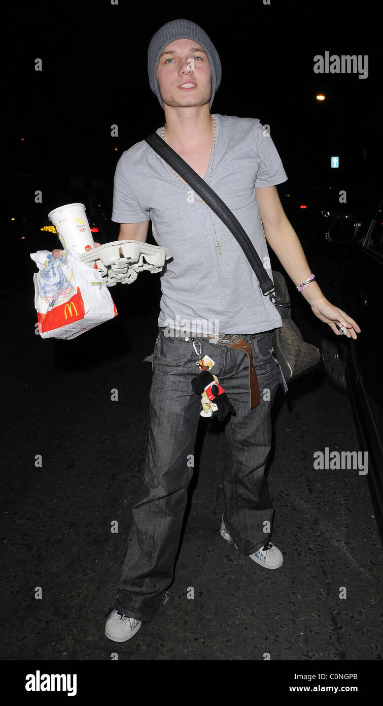 Scott Bruton arrives back at The X Factor secret hideaway, having been ...