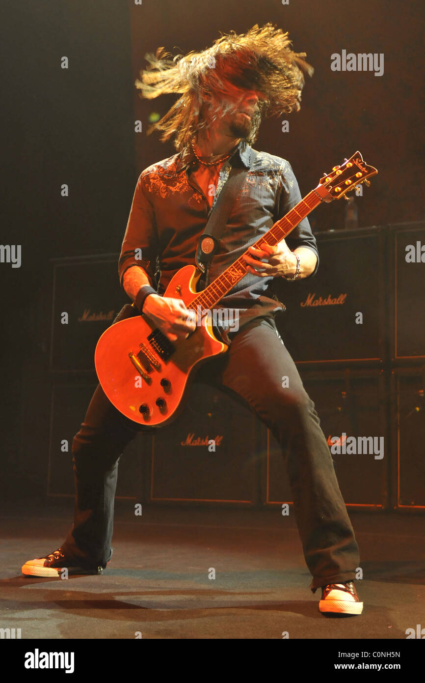 Jerry Horton of Papa Roach playing live at The Seminole Hard Rock Hotel ...