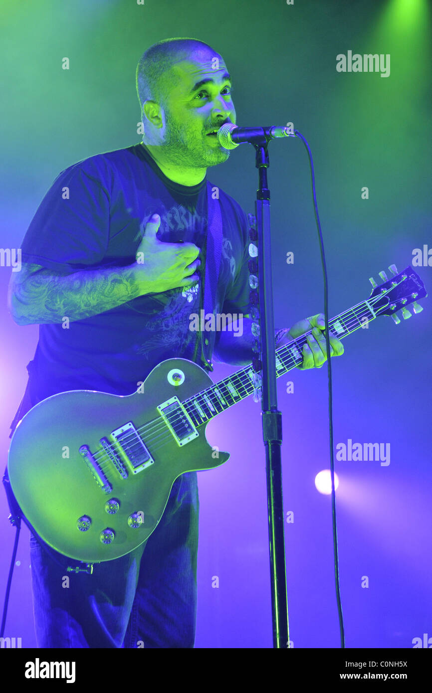 Arron Lewis of Stained playing live at The Seminole Hard Rock Hotel and ...
