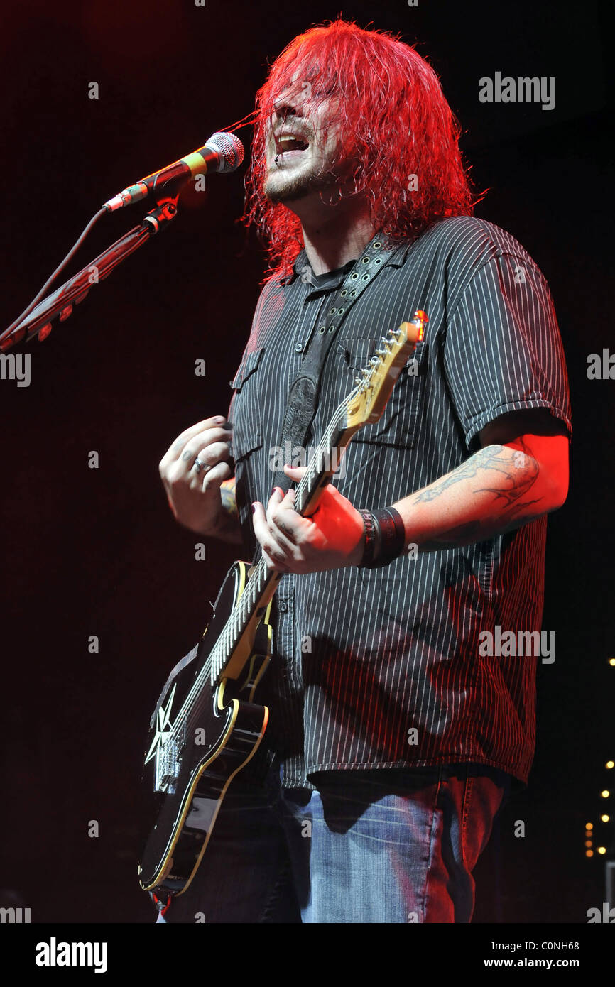 Shaun Morgan of Seether playing live at The Seminole Hard Rock Hotel ...