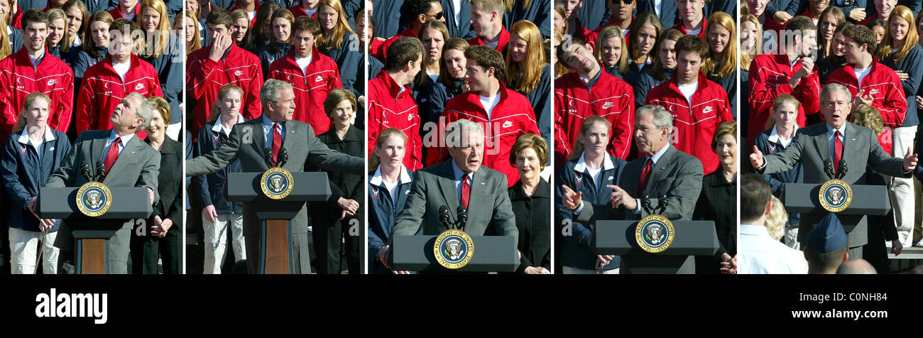 PHELPS GETS THAT SINKING FEELING Olympic swimmer Michael Phelps looks ...