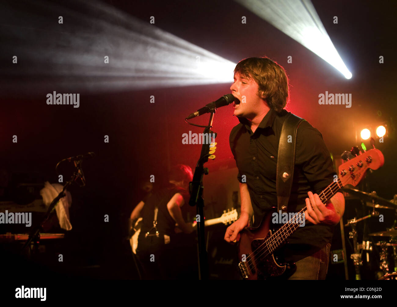 Robin Hawkins of The Automatic performing at the Liverpool Barfly as ...