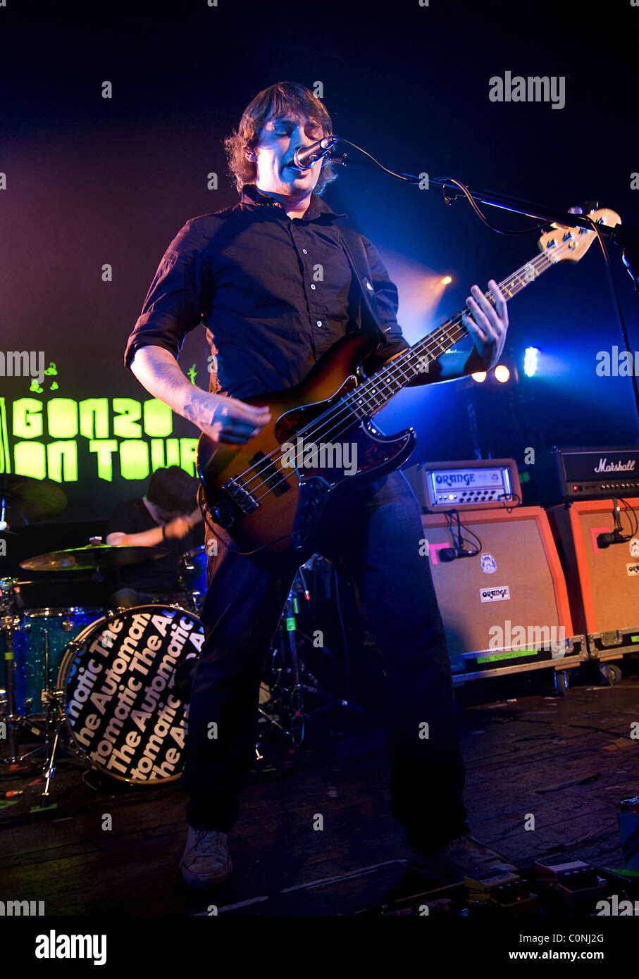 Robin Hawkins of The Automatic performing at the Liverpool Barfly as ...