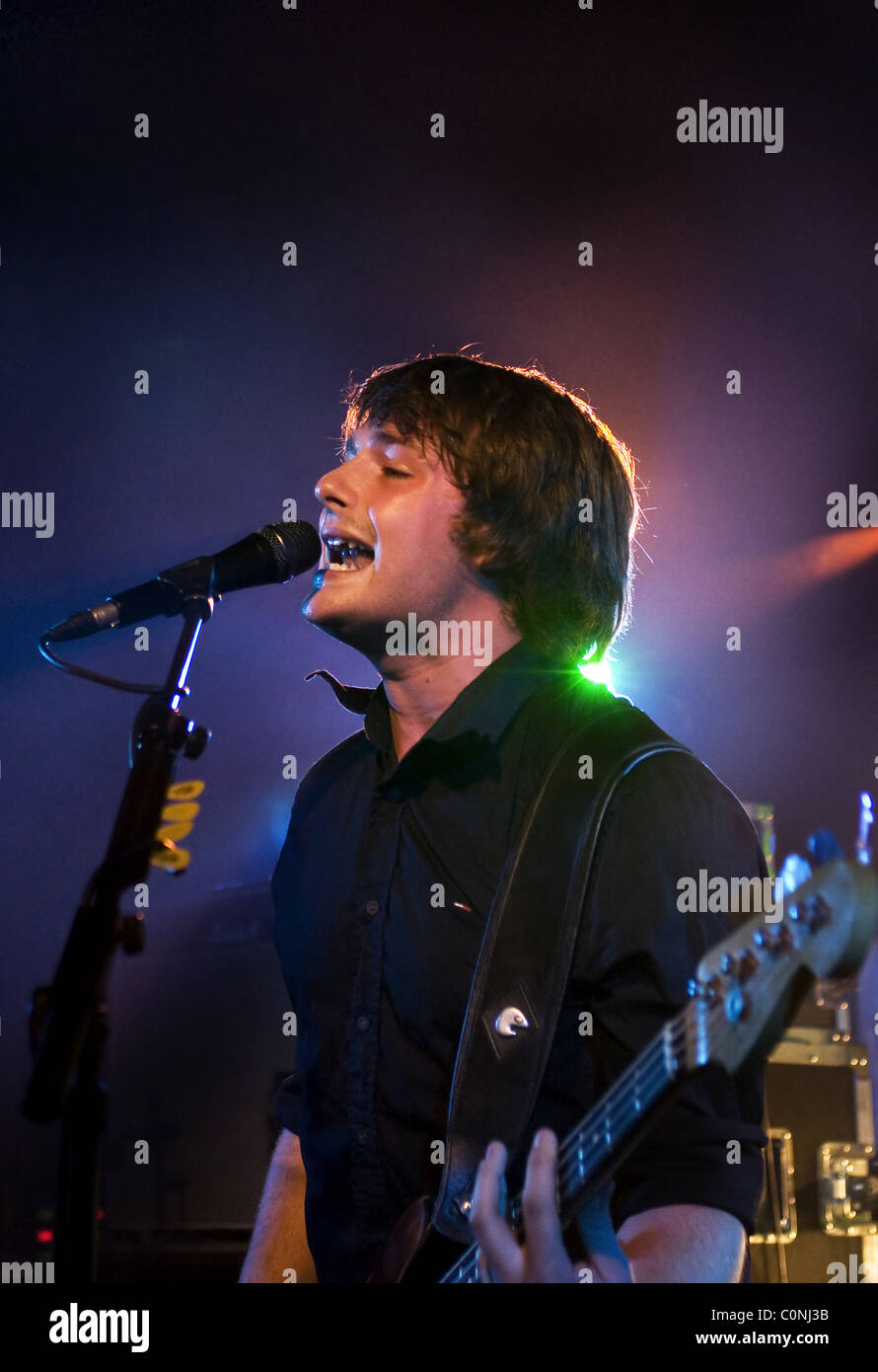 Robin Hawkins of The Automatic performing at the Liverpool Barfly as ...
