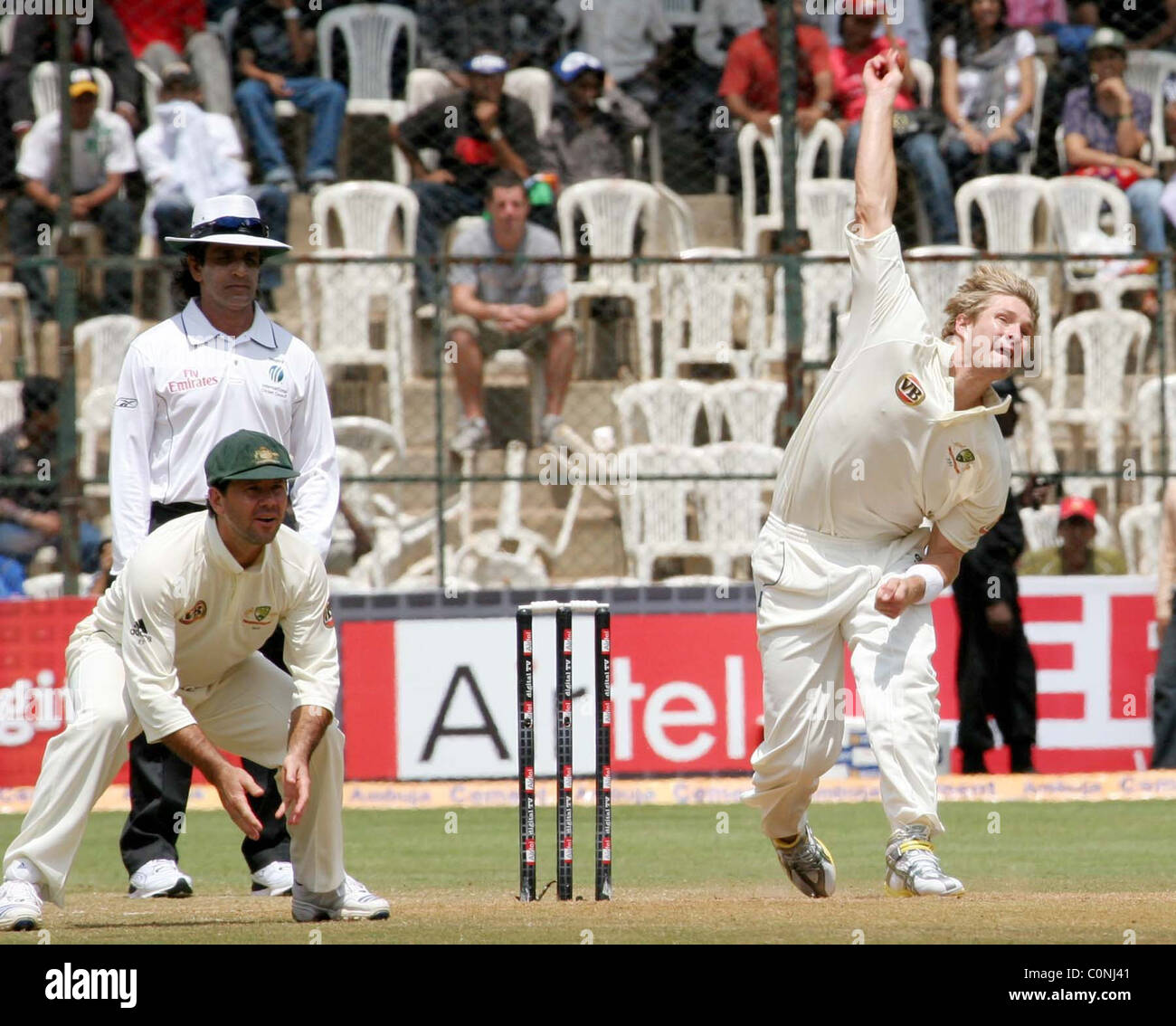 Australian Cricketer Shane Watson in action during the 3rd day of first ...