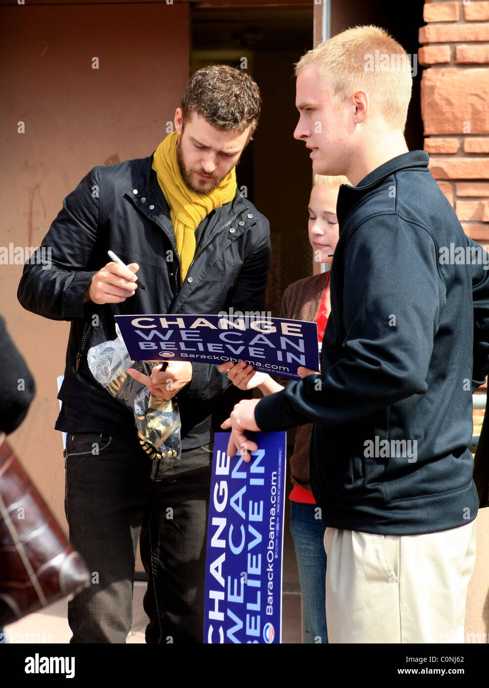 Justin Timberlake attends the "Last Chance for Change" Rally and ...
