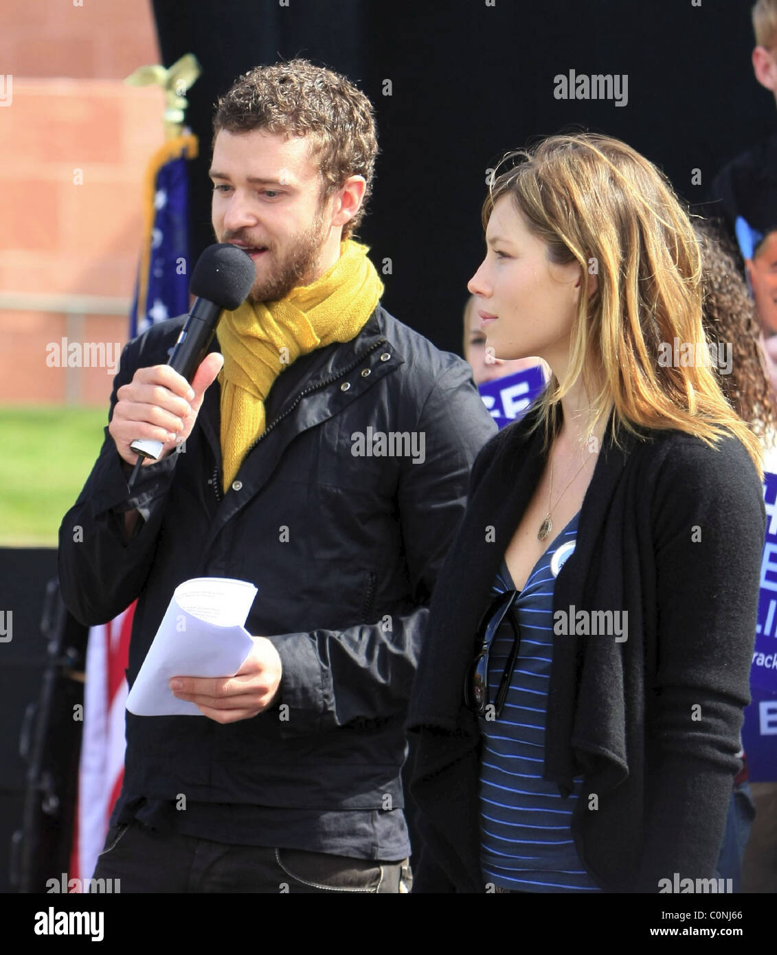 Justin Timberlake and Jessica Biel attend the "Last Chance for Change ...