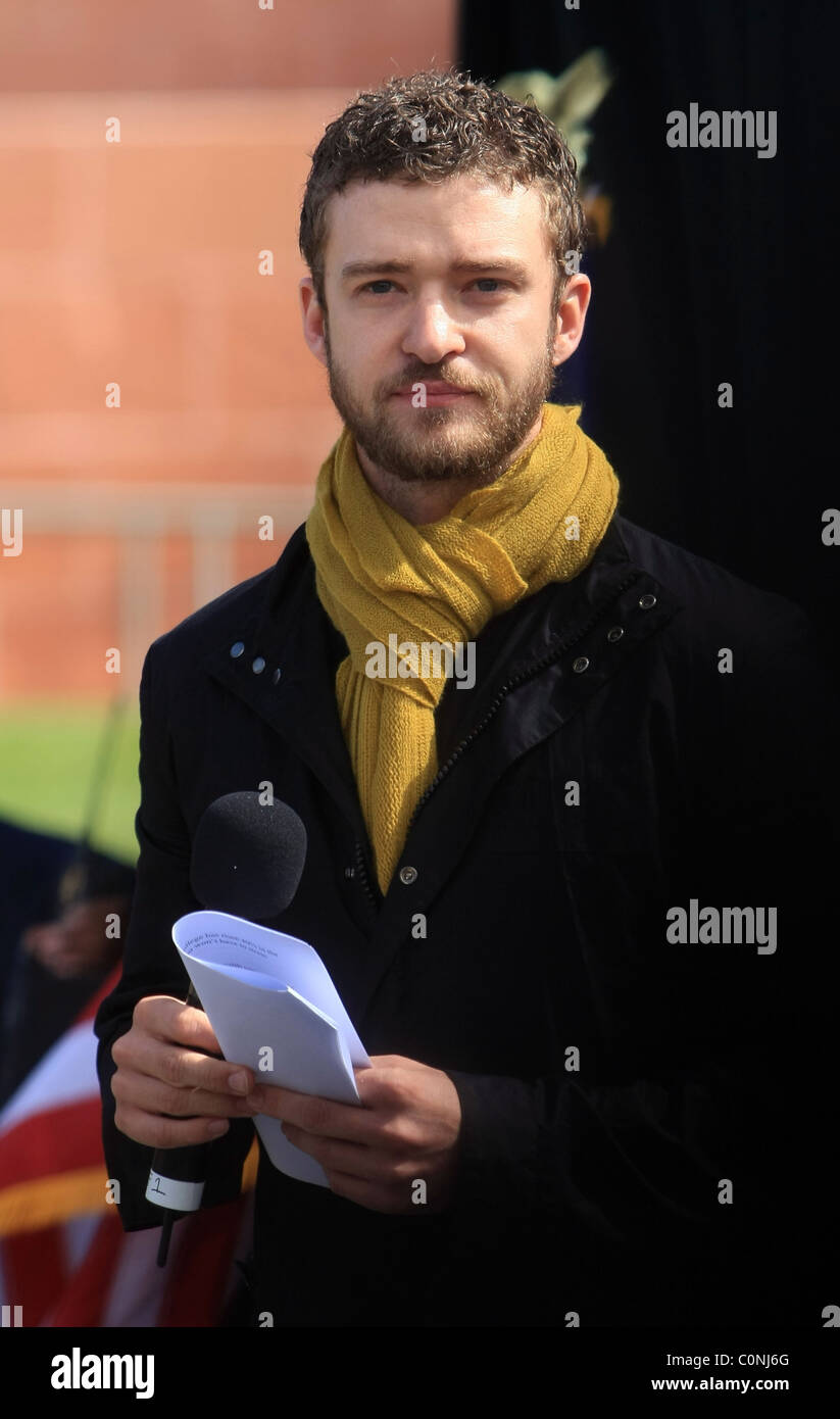 Justin Timberlake attends the "Last Chance for Change" Rally and ...