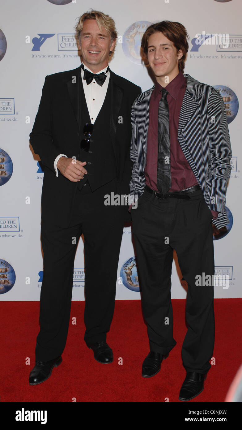 John Schneider, Chance Schneider World Magic Awards held at Barker ...