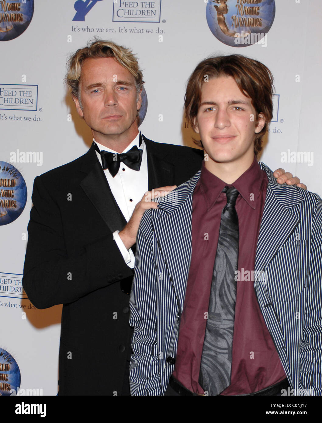 John Schneider, Chance Schneider World Magic Awards held at Barker ...