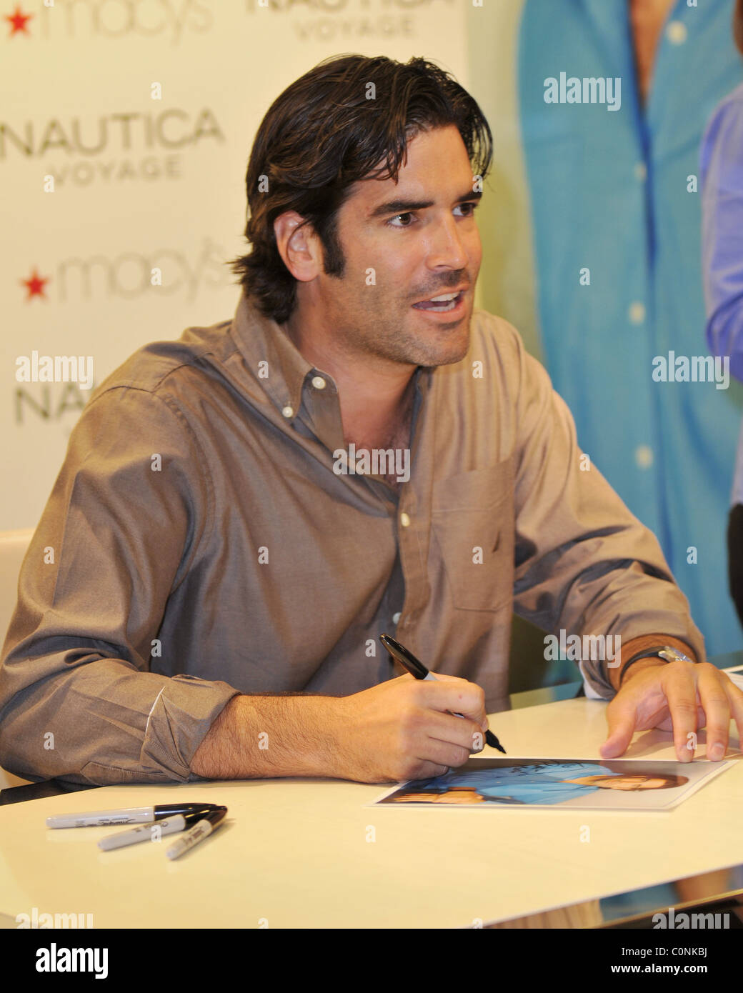 Carter Oosterhouse the face of Nautica Voyage fragrance signing at Macy ...