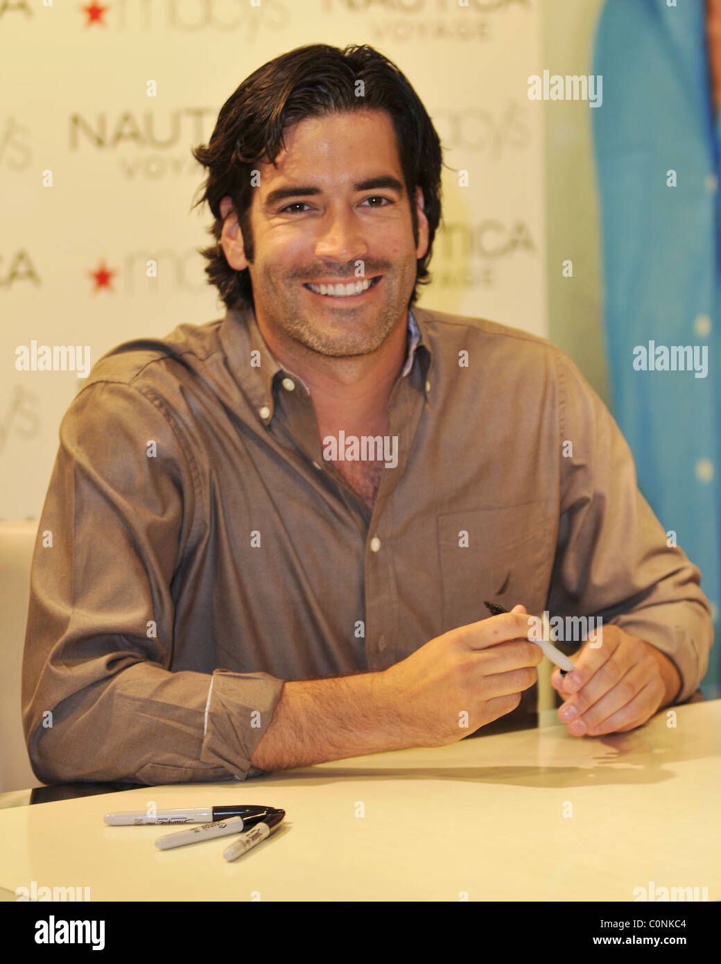 Carter Oosterhouse the face of Nautica Voyage fragrance signing at Macy ...