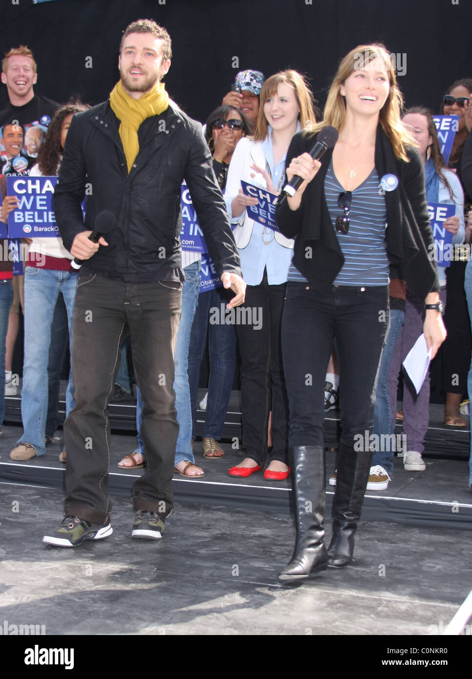 Justin Timberlake and Jessica Biel attend the "Last Chance for Change ...