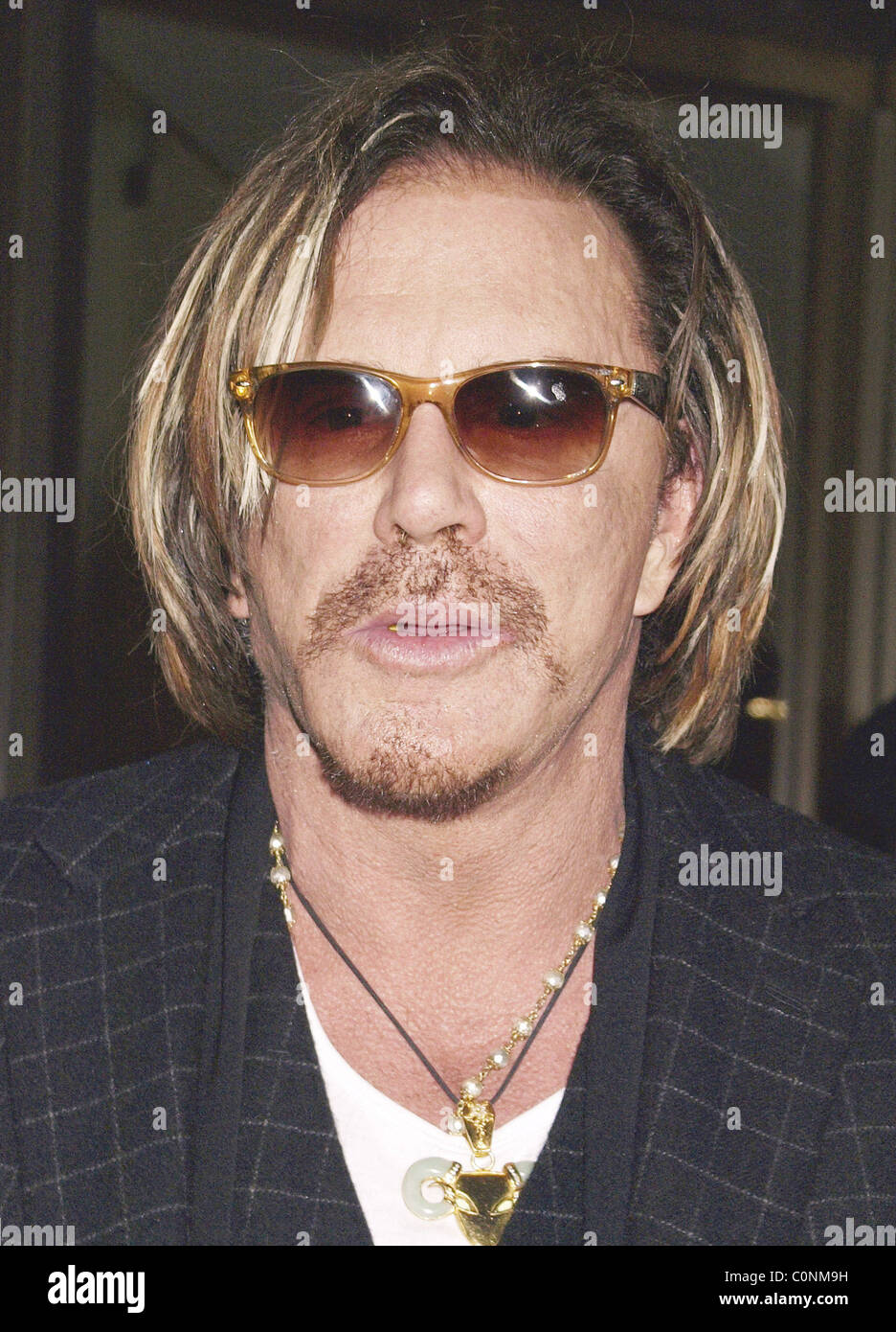Mickey rourke at the premiere of the film the wrestler hi-res stock ...