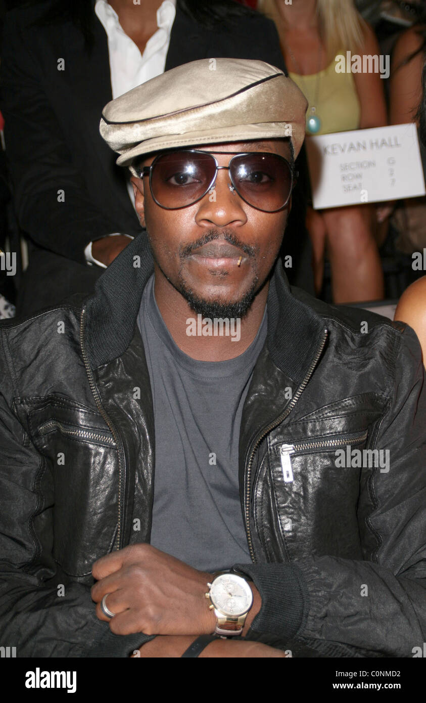 Andre 3000 attends the Kevan Hall 2008 Spring Collection Show held at ...