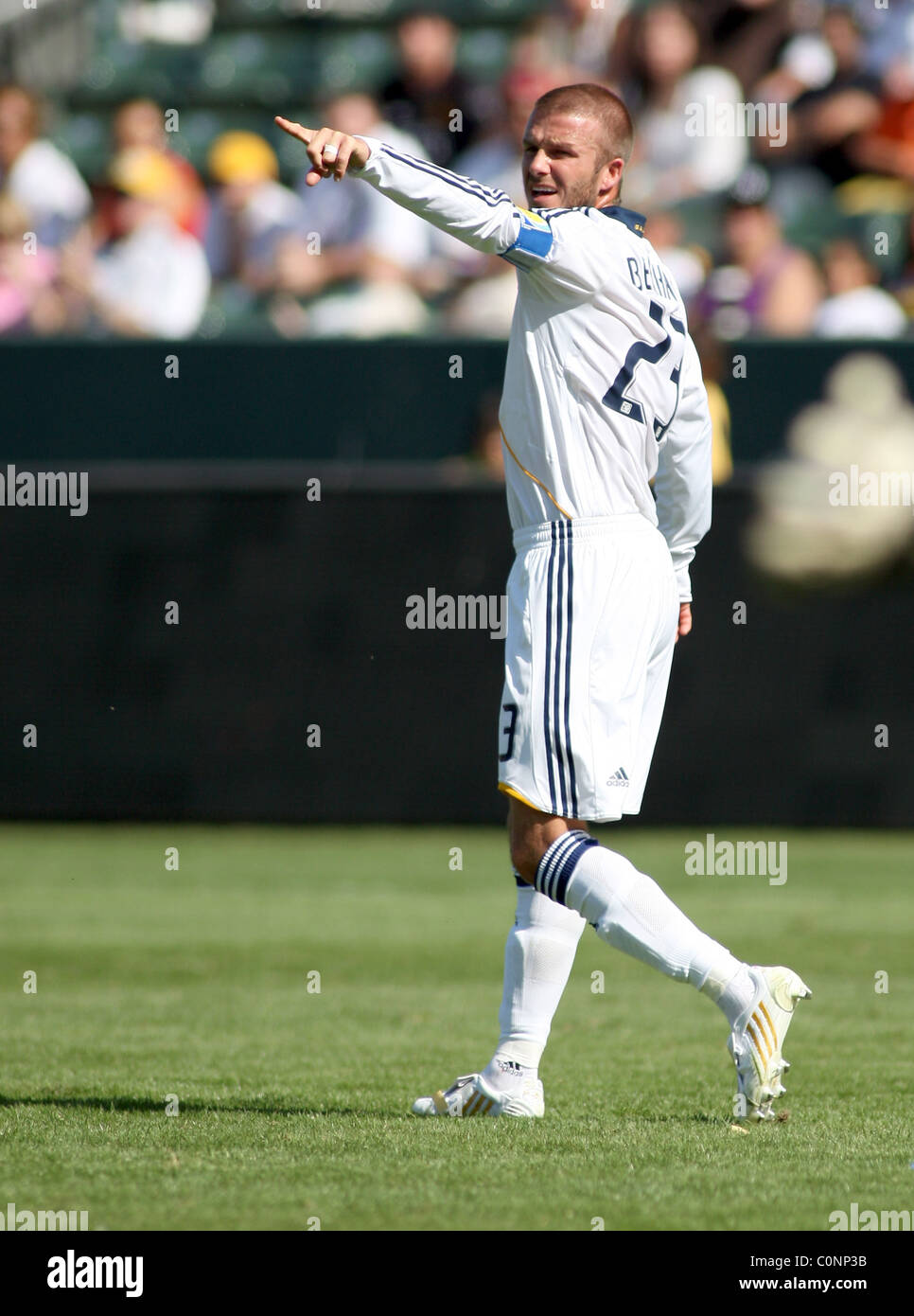 David Beckham In action for LA Galaxy v FC Dallas at Home Depot Centre ...