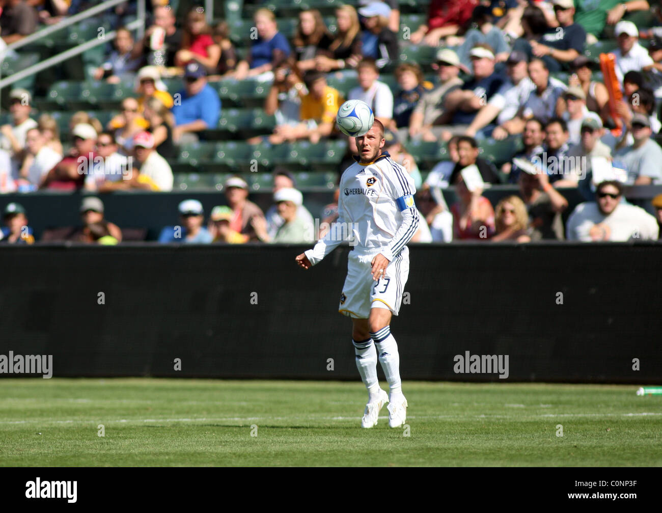 David Beckham In action for LA Galaxy v FC Dallas at Home Depot Centre ...