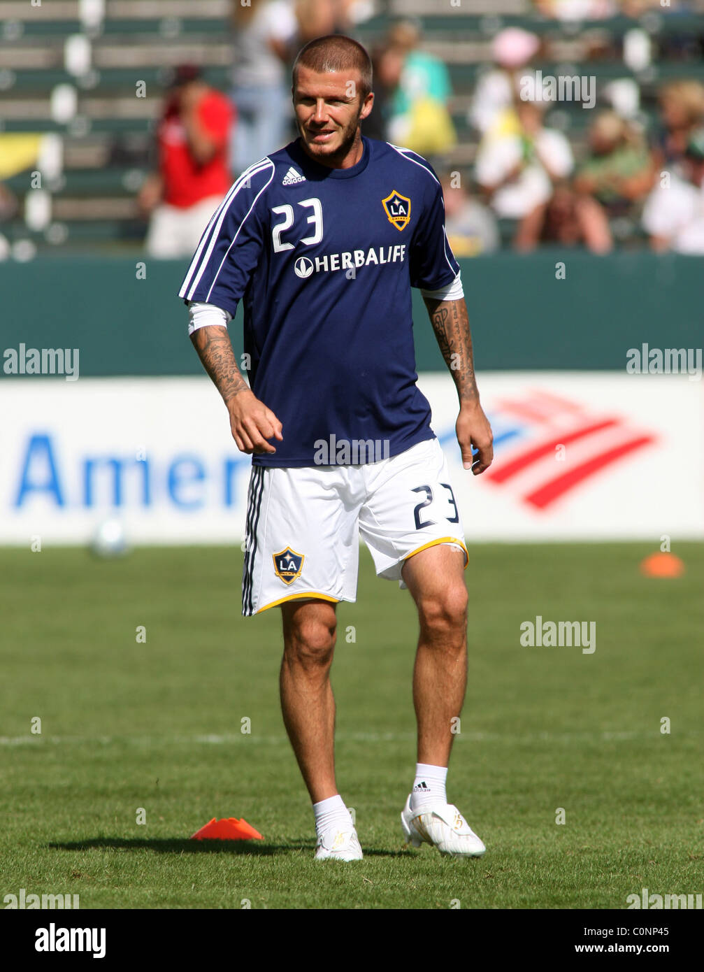 David Beckham In action for LA Galaxy v FC Dallas at Home Depot Centre ...