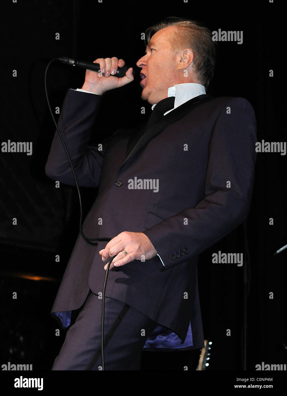 Martin Fry of ABC performing live during the UK Steel city tour at the ...