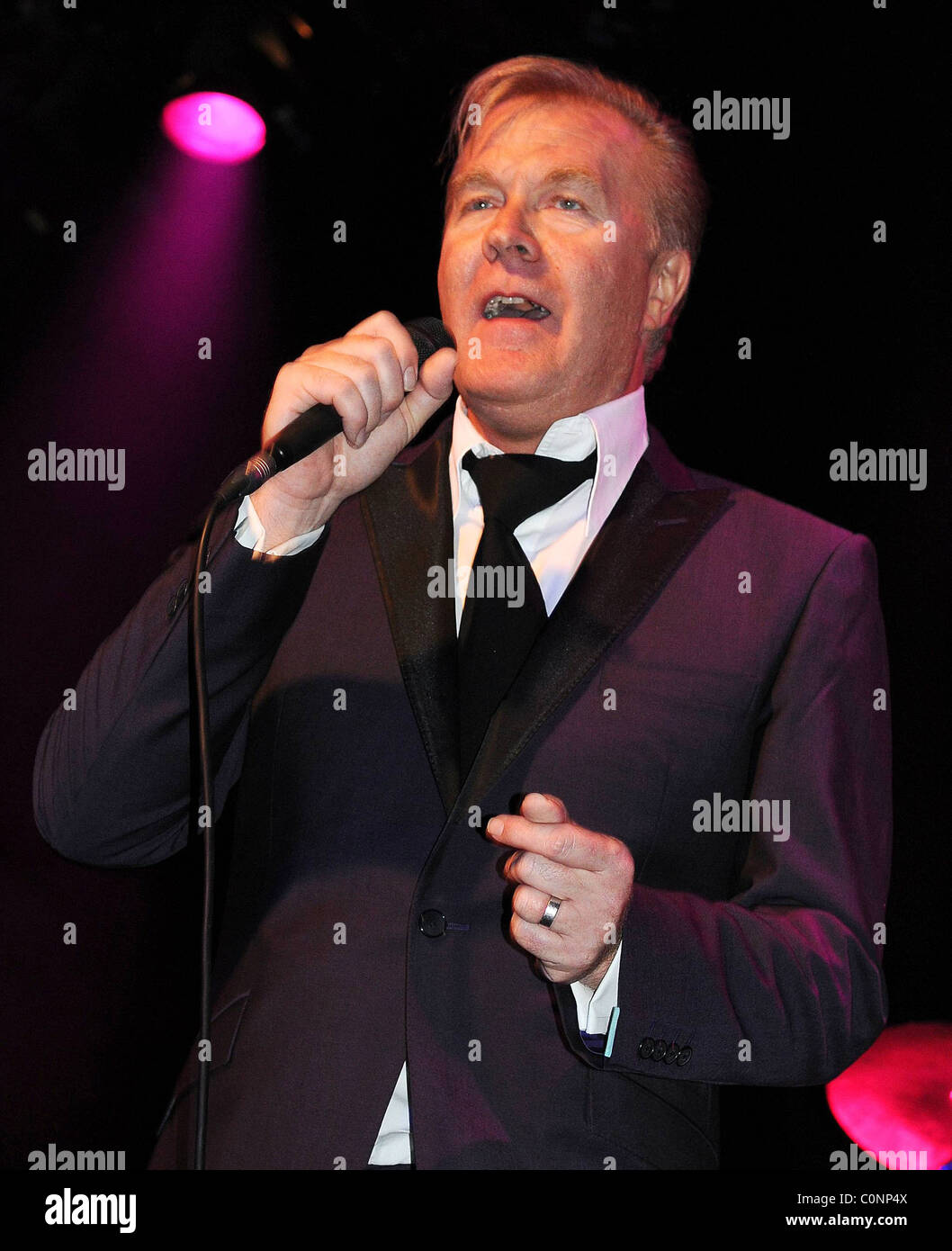 Martin Fry of ABC performing live during the UK Steel city tour at the ...
